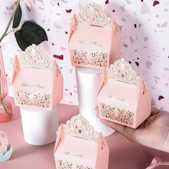 Party Supplies | Crown Candy Favor Boxes Tiara Boxes Princess Candy ...